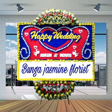 Bunga Papan Wedding 50 - Bunga Jasmine Florist